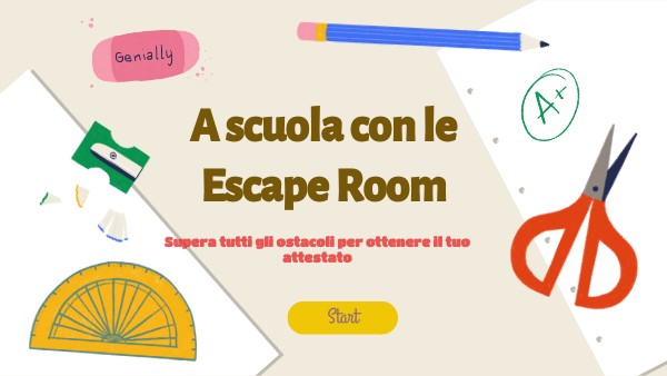 A scuola con le ESCAPE ROOM | Genially
