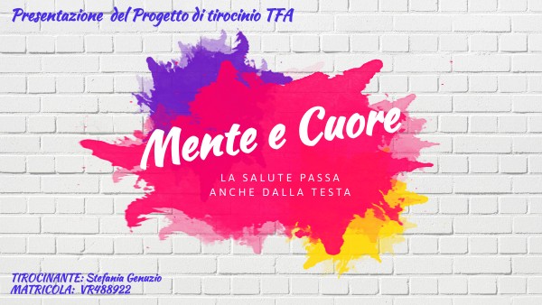 Presentazione progetto tfa