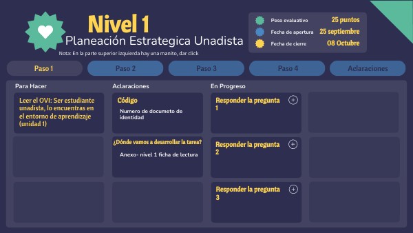 Aclaraciones nivel 1 | Genially