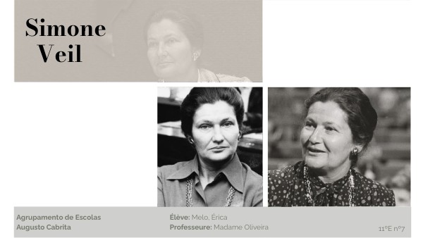 Simone Veil par Érica Melo | Genially