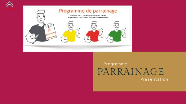 Présentation programme de parrainage