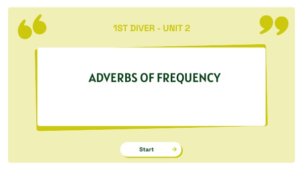 Adverbs of frequency | Genially