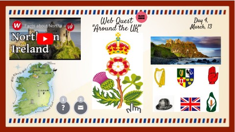 Web Quest "Around the UK" Day 4 | Genially