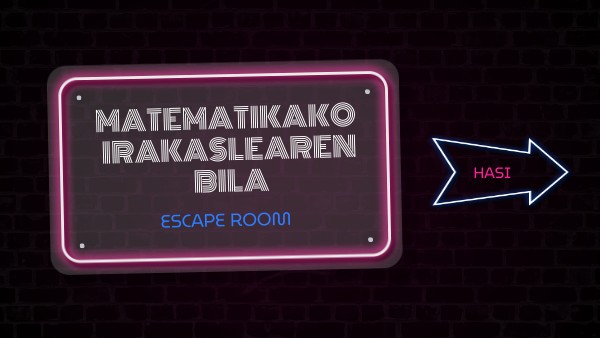 Escape Room Matematika | Genially