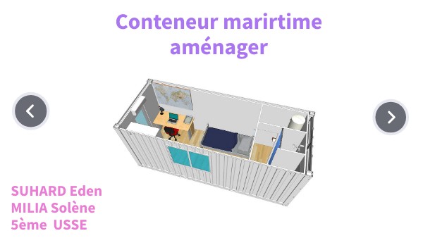 Conteneur maritime aménager