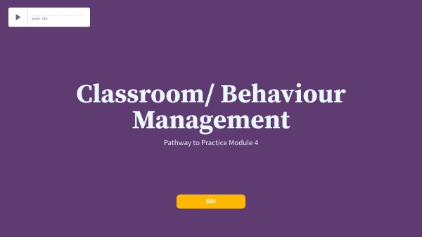 Classroom/ Behaviour Management | Genially