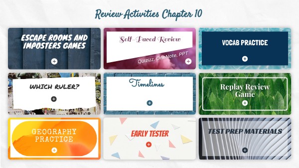 Chapter 10 Review Activities