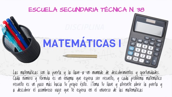 PRESENTACIÓN MATEMÁTICAS