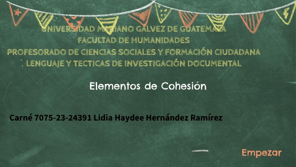 Elementos de cohesión