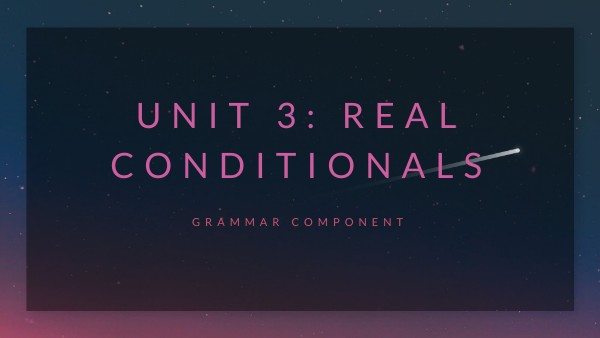ITR120 REAL CONDITIONALS | Genially