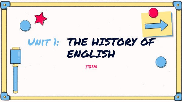 THE HISTORY OF ENGLISH | Genially