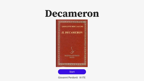 Decameron | Genially