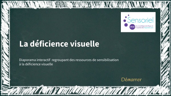Diaporama Connaissance de la déficience visuelle | Genially