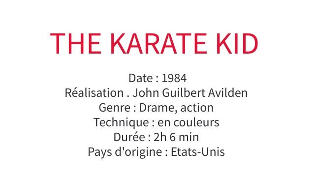 the karaté kid
