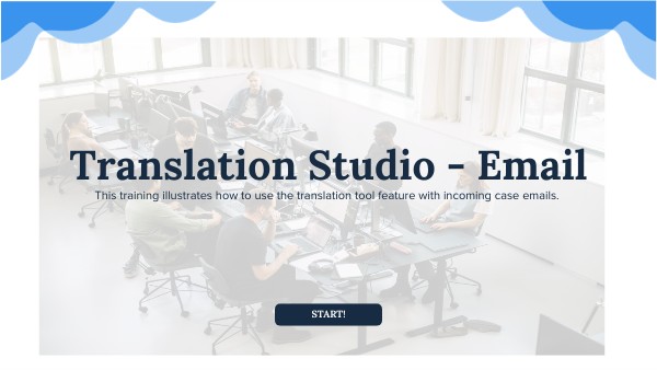 Translation Studio - Email