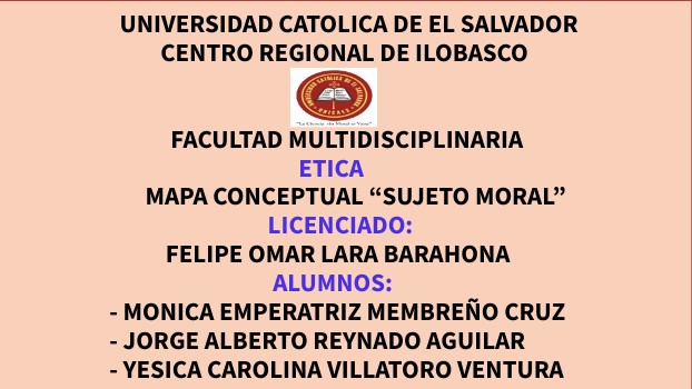 Mapa conceptual sujeto moral | Genially