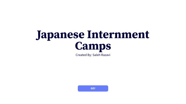 Japanese Internment Camps