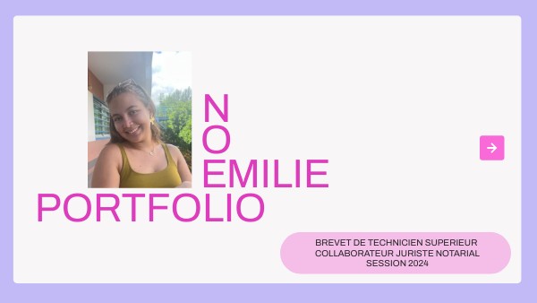 EMILIE NOEL PORTFOLIO