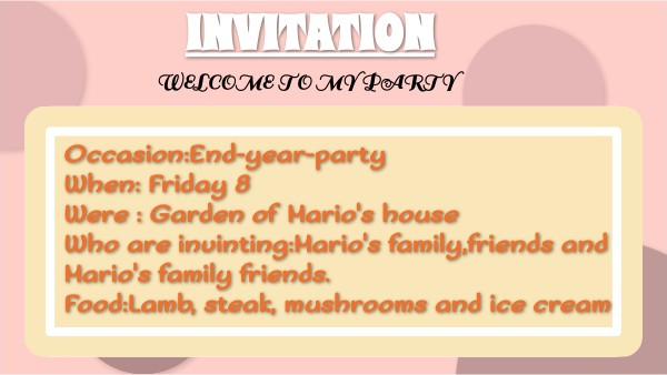 Invitation | Genially