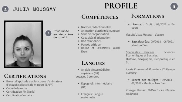 CV Julia Moussay
