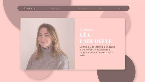 CV Léa LADURELLE
