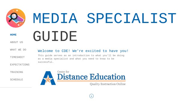 Media Specialist Guide