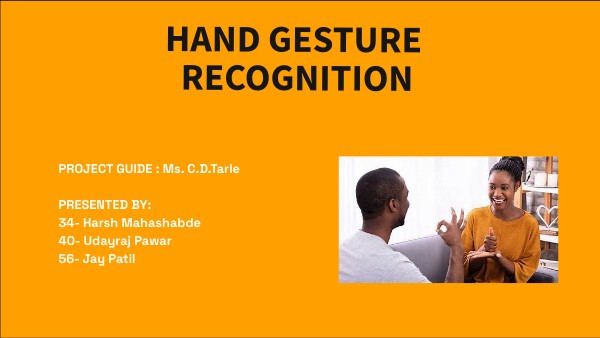 Hand Gesture Recognition | Genially