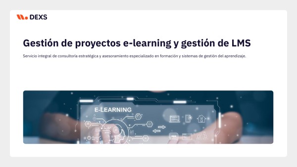 06. Consultoría Gestión de proyectos elearning
