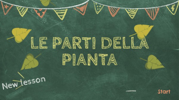 Le parti della pianta