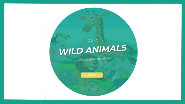 Wild Animals QUIZ | Genially