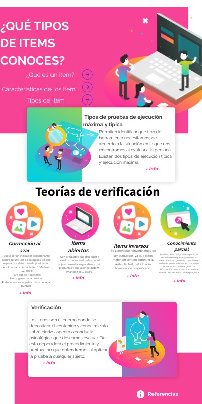 Reto 4. ¿Qué tipos de items conoces? | Genially