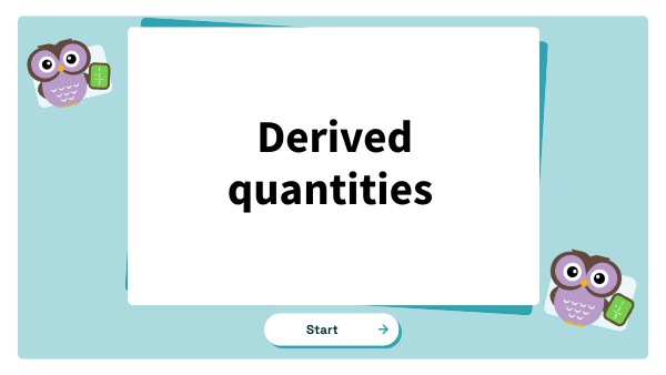 Derived quantities FLASHCARD | Genially