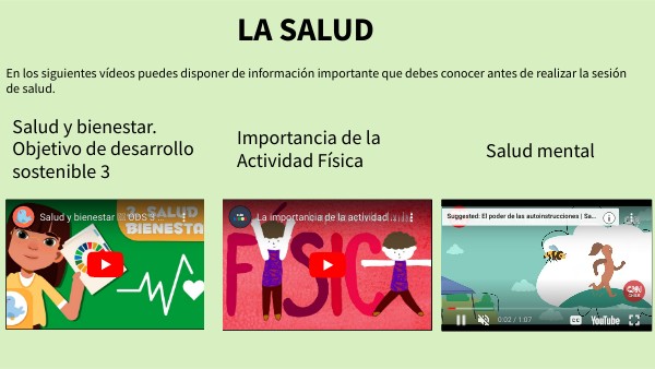 Genially sobre salud | Genially