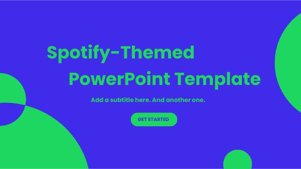 Spotify-Themed Template | Genially
