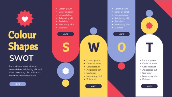 COLOR SHAPES SWOT