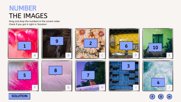 NUMBER THE IMAGES