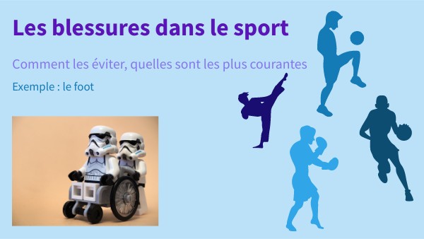 SVT : les blessures dans le sport | Genially