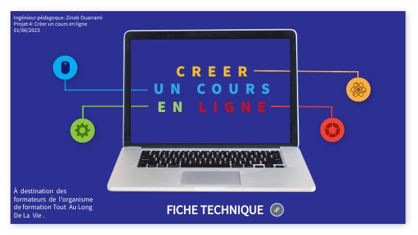 Fiche technique Créer un cours en ligne