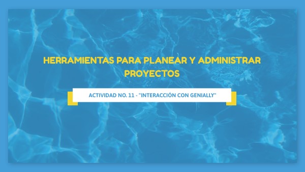 Herramientas para planear y administrar proyectos