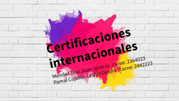 Certificaciones | Genially
