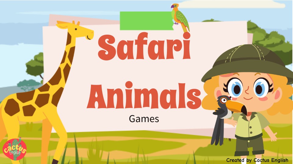 Safari Animals - Multi games | Genially