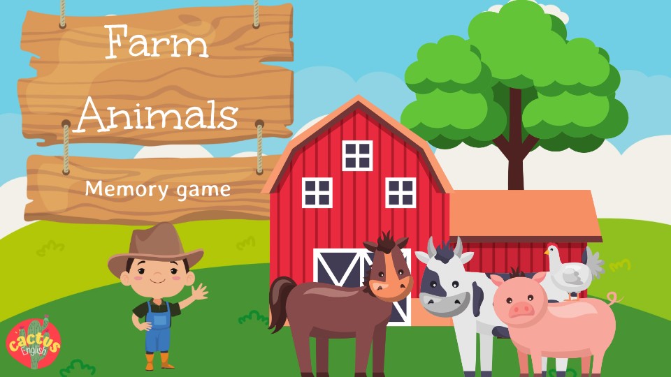 Farm animals - memory game | Genially