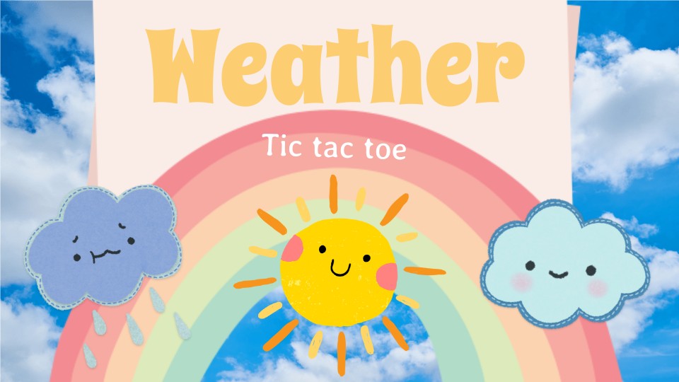 Weather tic-tac-toe | Genially