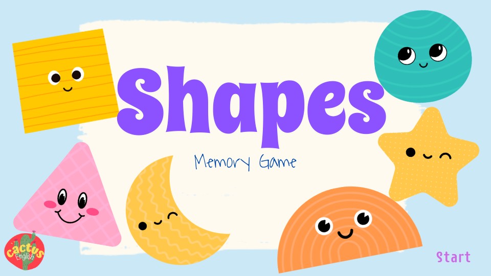 Shapes - Memory game | Genially