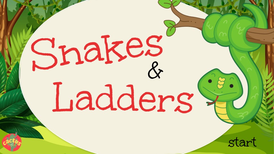 Classic snakes and ladders. ESL GAME | Genially