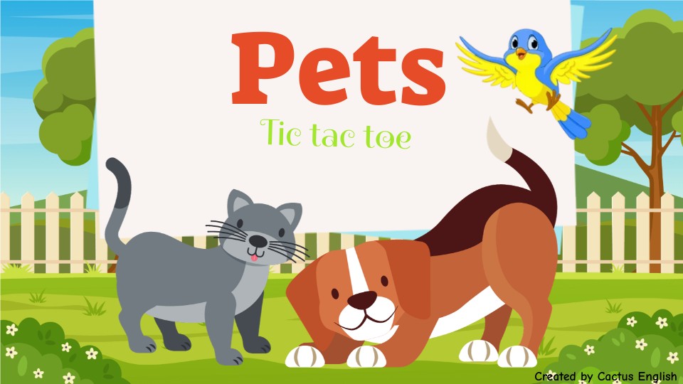 Pets - tic -tac - toe | Genially
