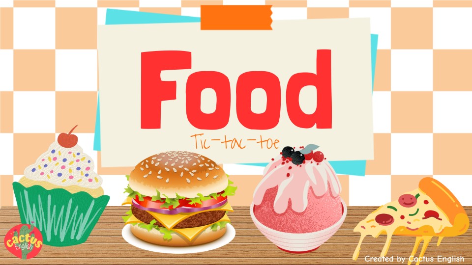 Tic-tac-toe - food game | Genially