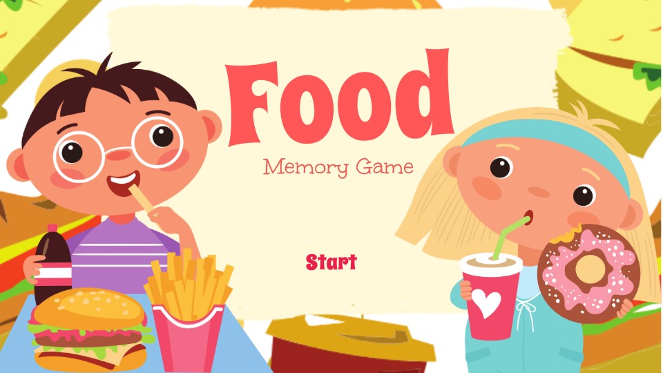 food - memory game | Genially