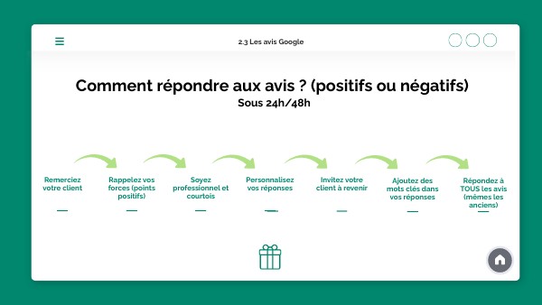 COMMENT REPONDRE AUX AVIS