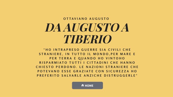DA AUGUSTO A TIBERIO | Genially